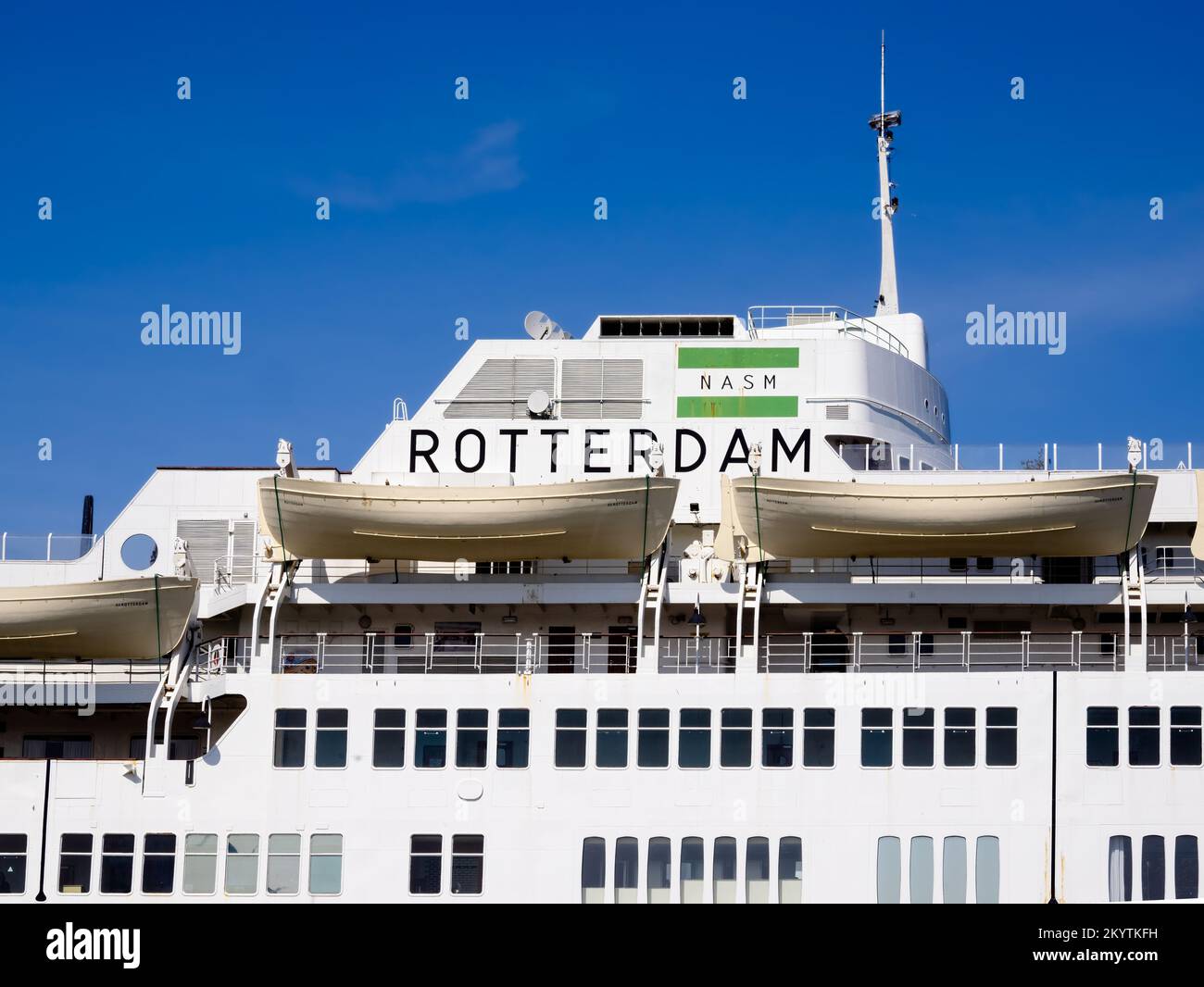 Rotterdam, Netherlands - April 28, 2022: The Rotterdam is a former ...