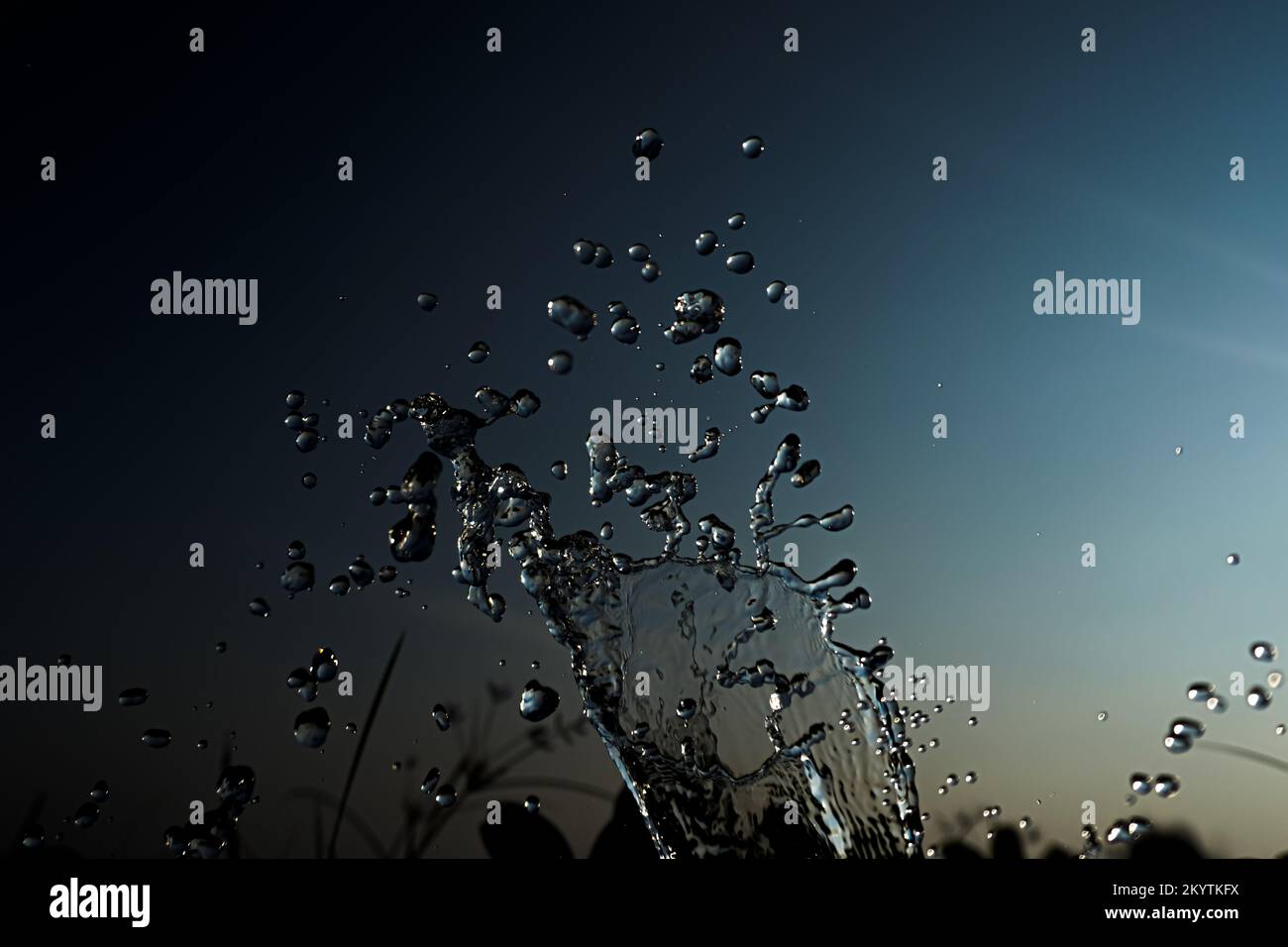 Water splash drop water flying hi-res stock photography and images - Alamy