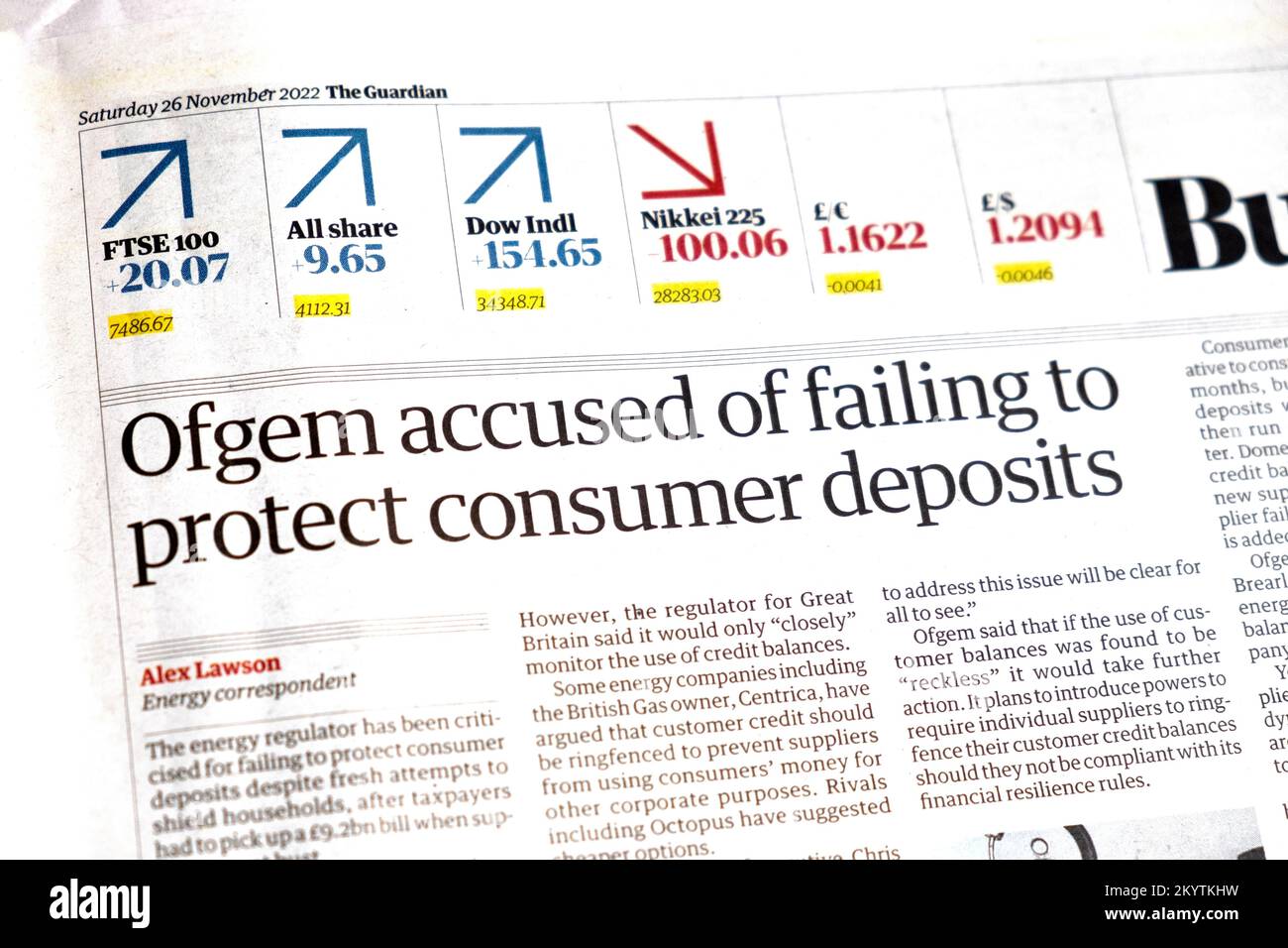 'Ofgem accused of failing to protect consumer deposits' Guardian ...