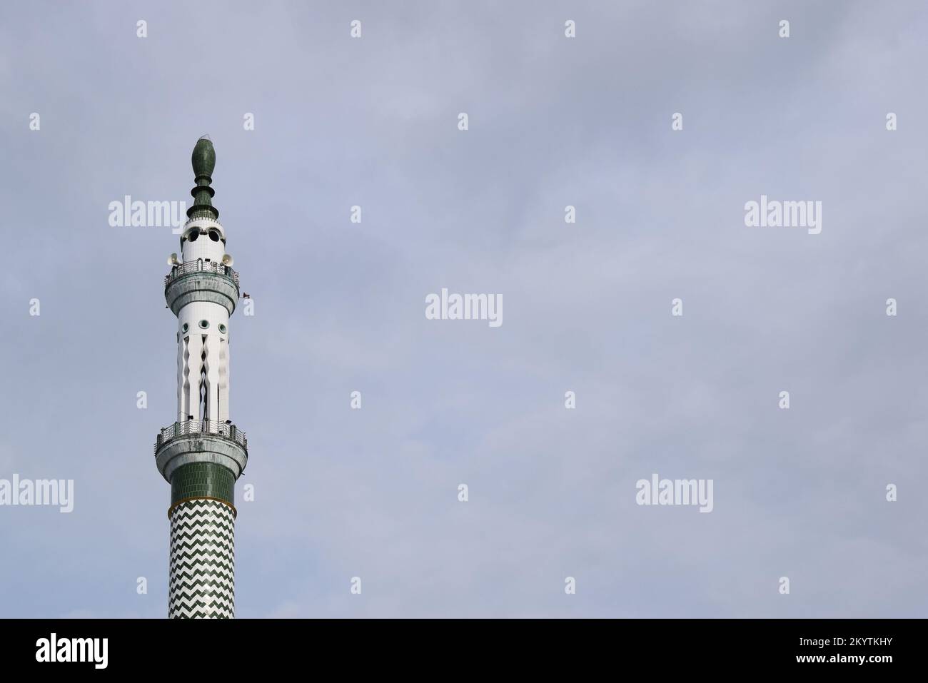Mosque Towers in Indonesia. Mosque with Islamic background. The design ...