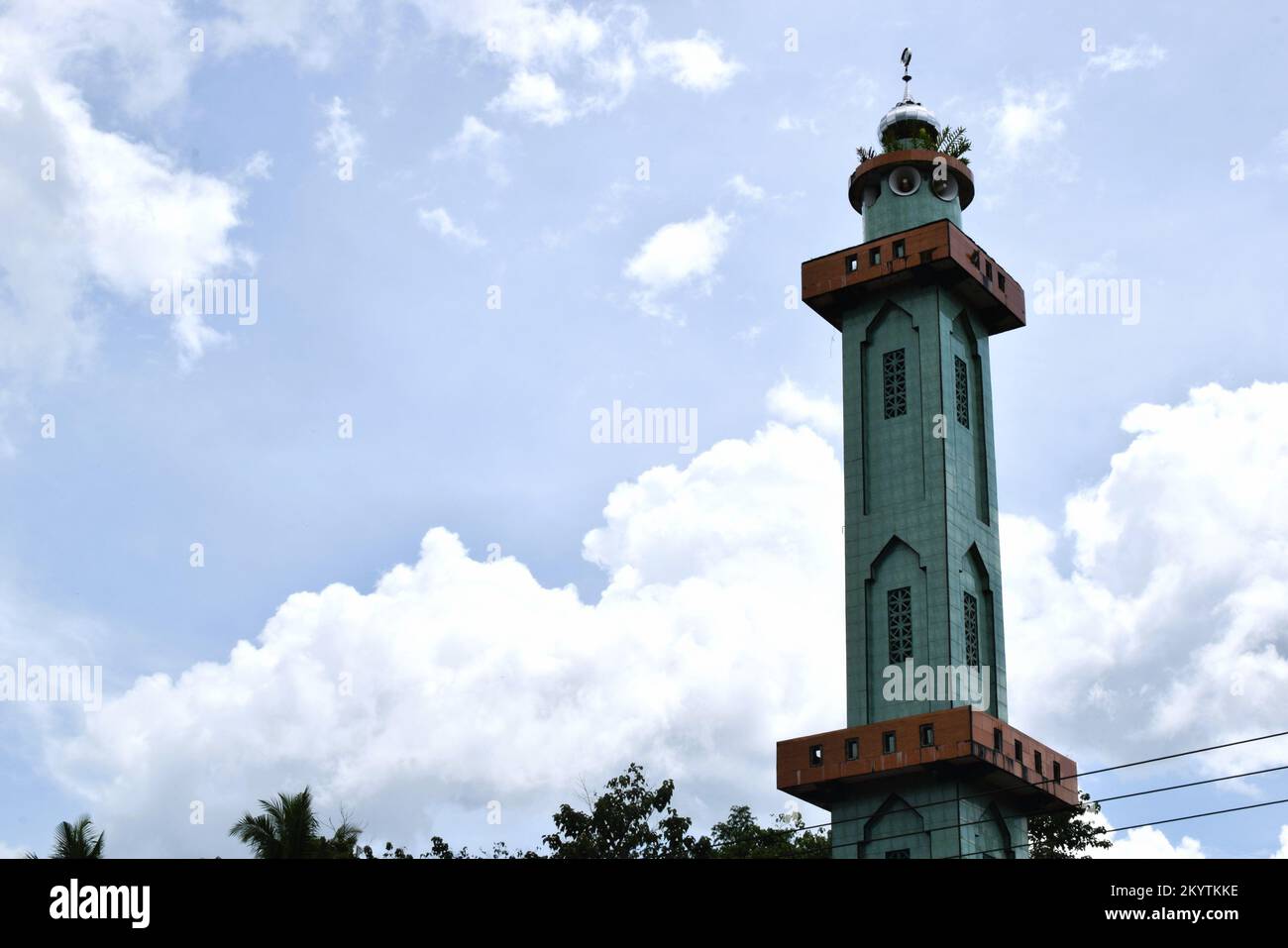 Mosque Towers in Indonesia. Mosque with Islamic background. The design ...