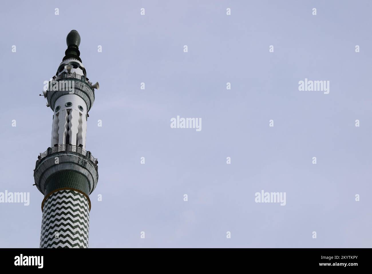 Mosque Towers in Indonesia. Mosque with Islamic background. The design ...