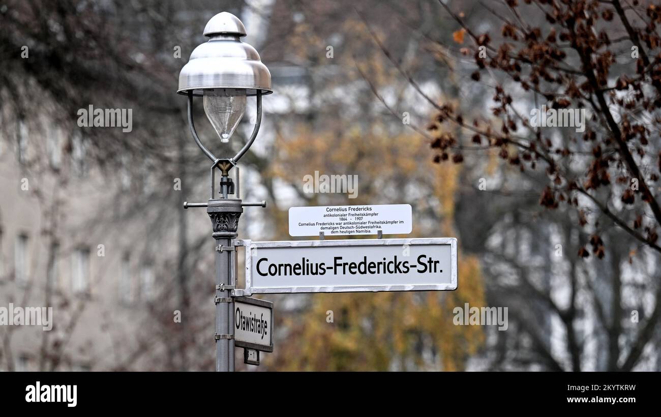Berlin, Germany. 02nd Dec, 2022. Street renaming in the African Quarter ...