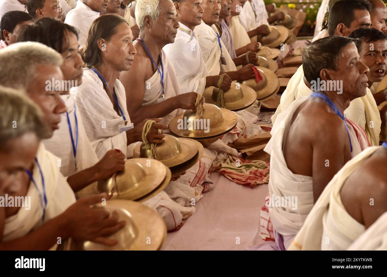Guwahati, Guwahati, India. 2nd Dec, 2022. Devotees perform devotional ...