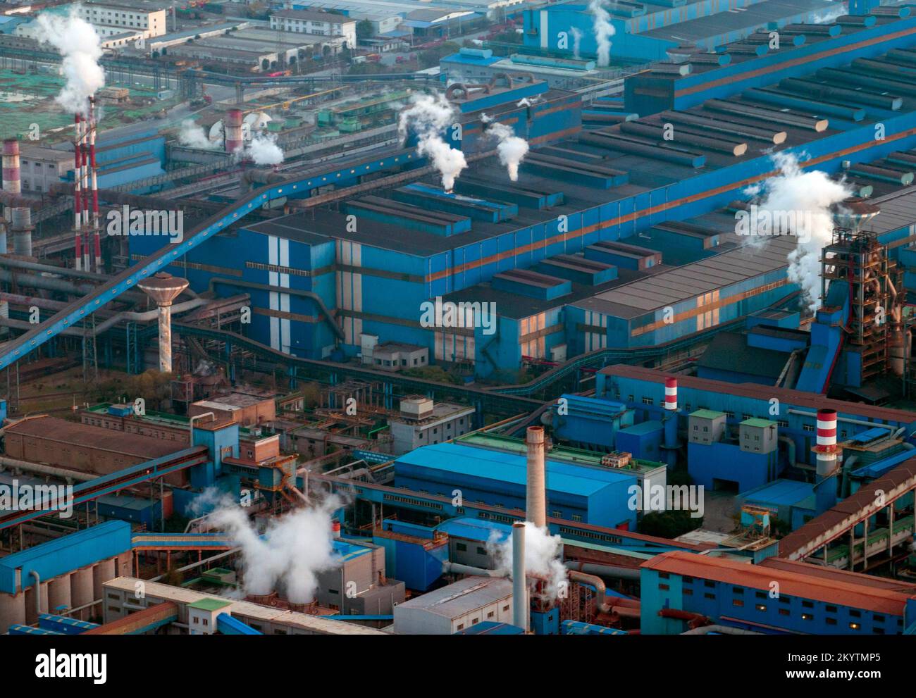 HUAI'AN, CHINA - DECEMBER 2, 2022 - Aerial photo shows the production ...