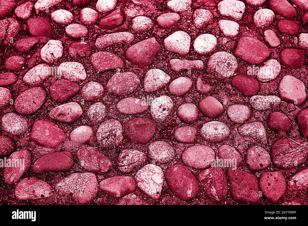 Stone street floor, colored stonework. Concept - stone background ...