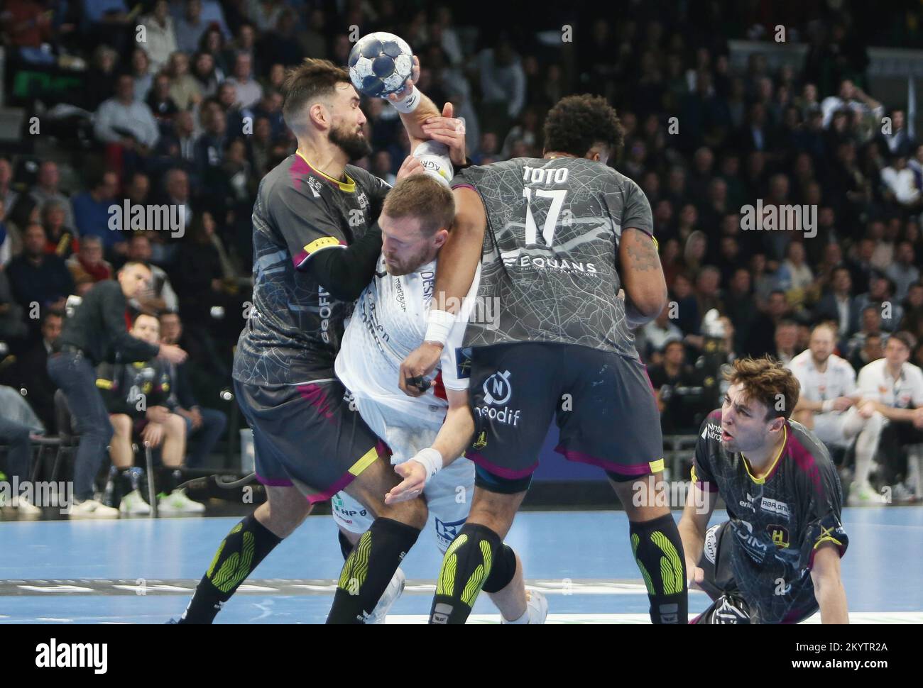 Nantes, France - December 1, 2022, Benjamin Jakobsen of Aalborg and ...