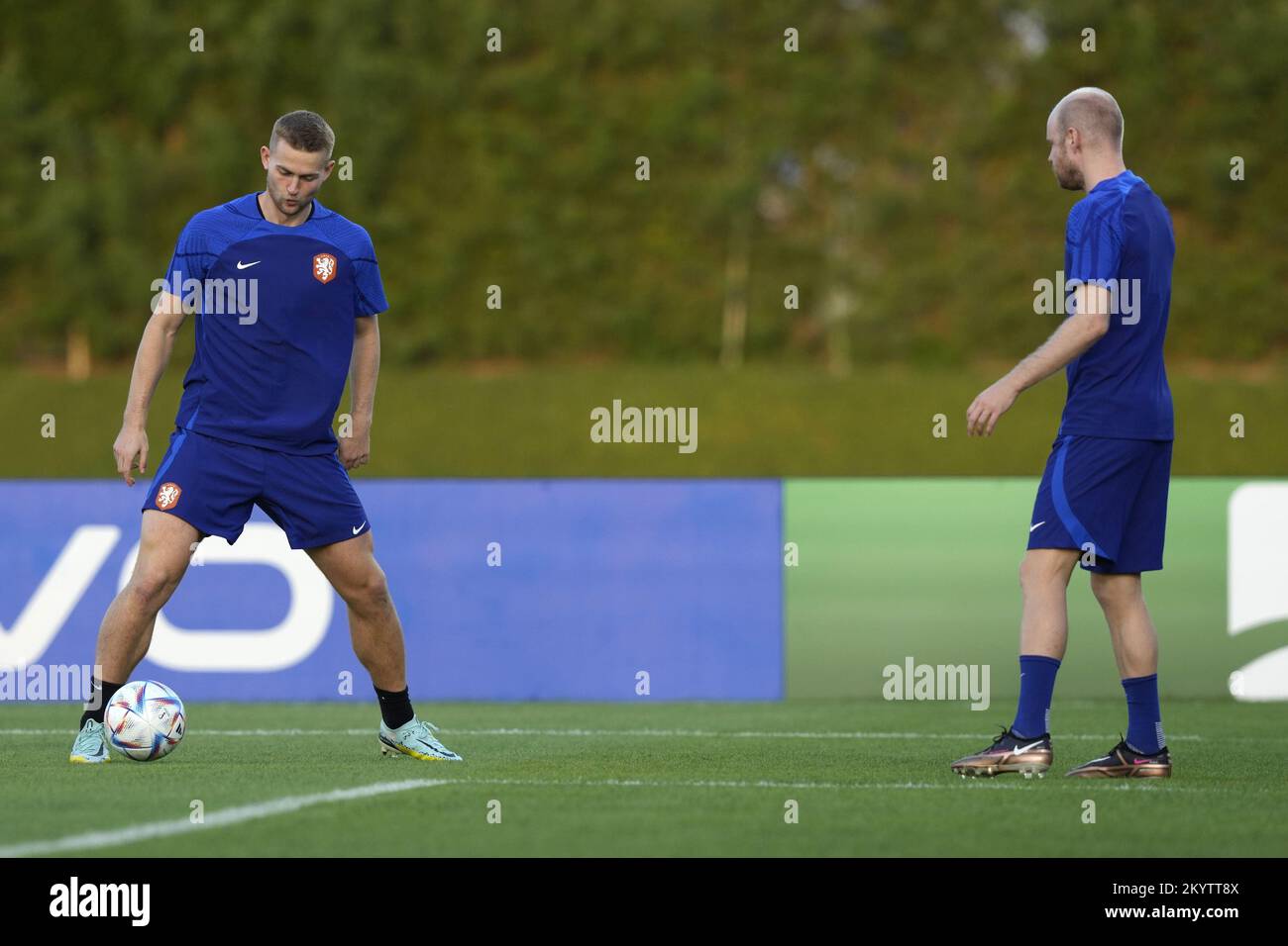 DOHA, 02-12-2022 World Cup 2022 in Qatar, training session Team ...