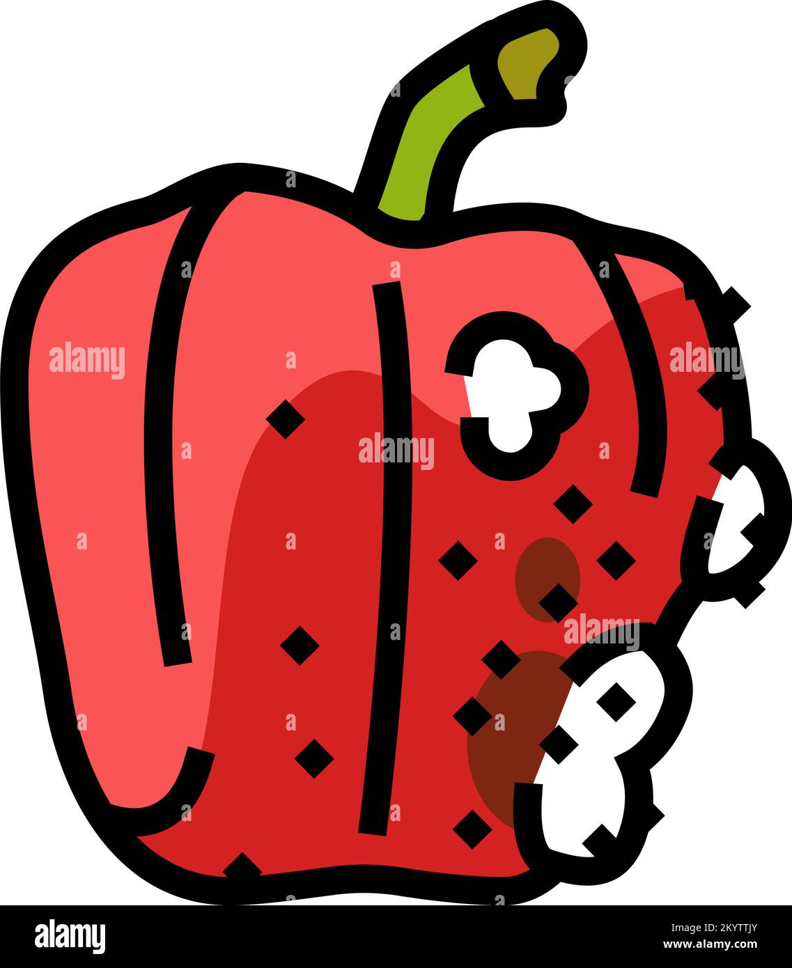 pepper rotten food color icon vector illustration Stock Vector Image ... pepper rotten food color icon vector illustration Stock Vector Image ...