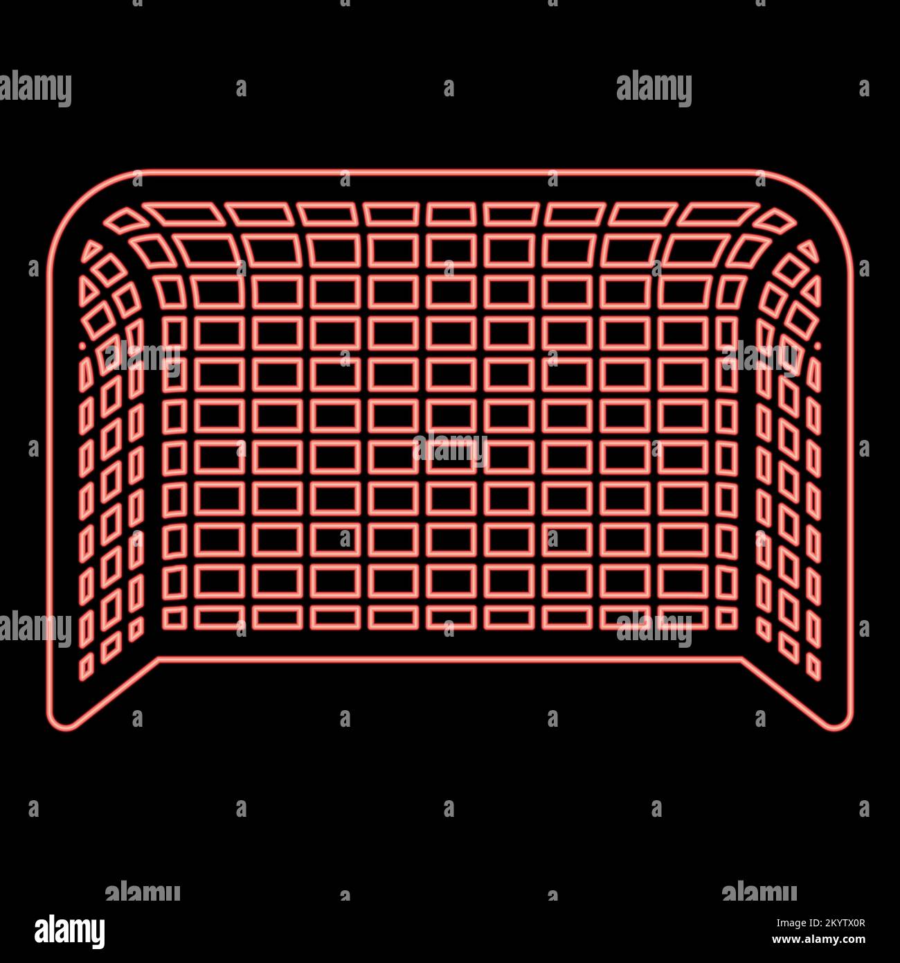 Neon soccer gate football gate handball gate concept score iconred ...