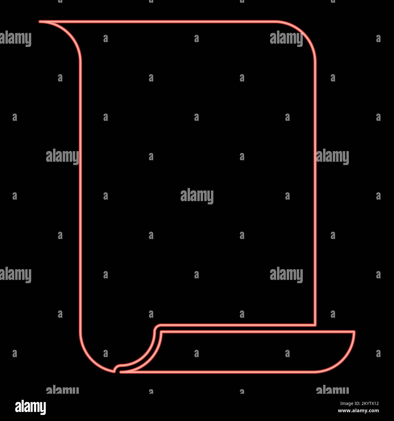 Neon paper papyrus old scroll paper important document with parchment ...