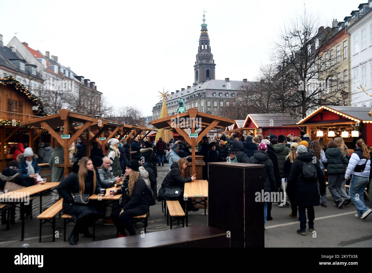 Copenhagen/Denmark/02 December 2022/ Christmas visitors and tourists at ...