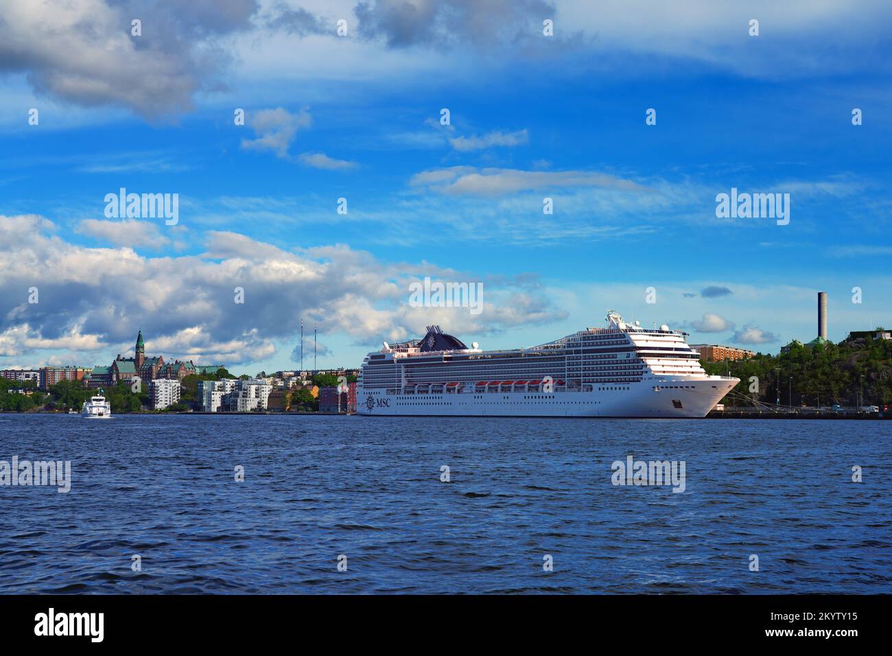 STOCKHOLM, SWEDEN -30 MAY 2022- View of the MSC Poesia, a cruise ship ...