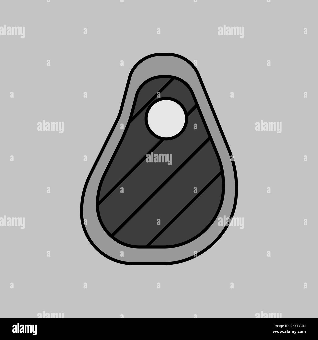 Steak vector grayscale icon food meat. Barbecue and bbq grill sign ...