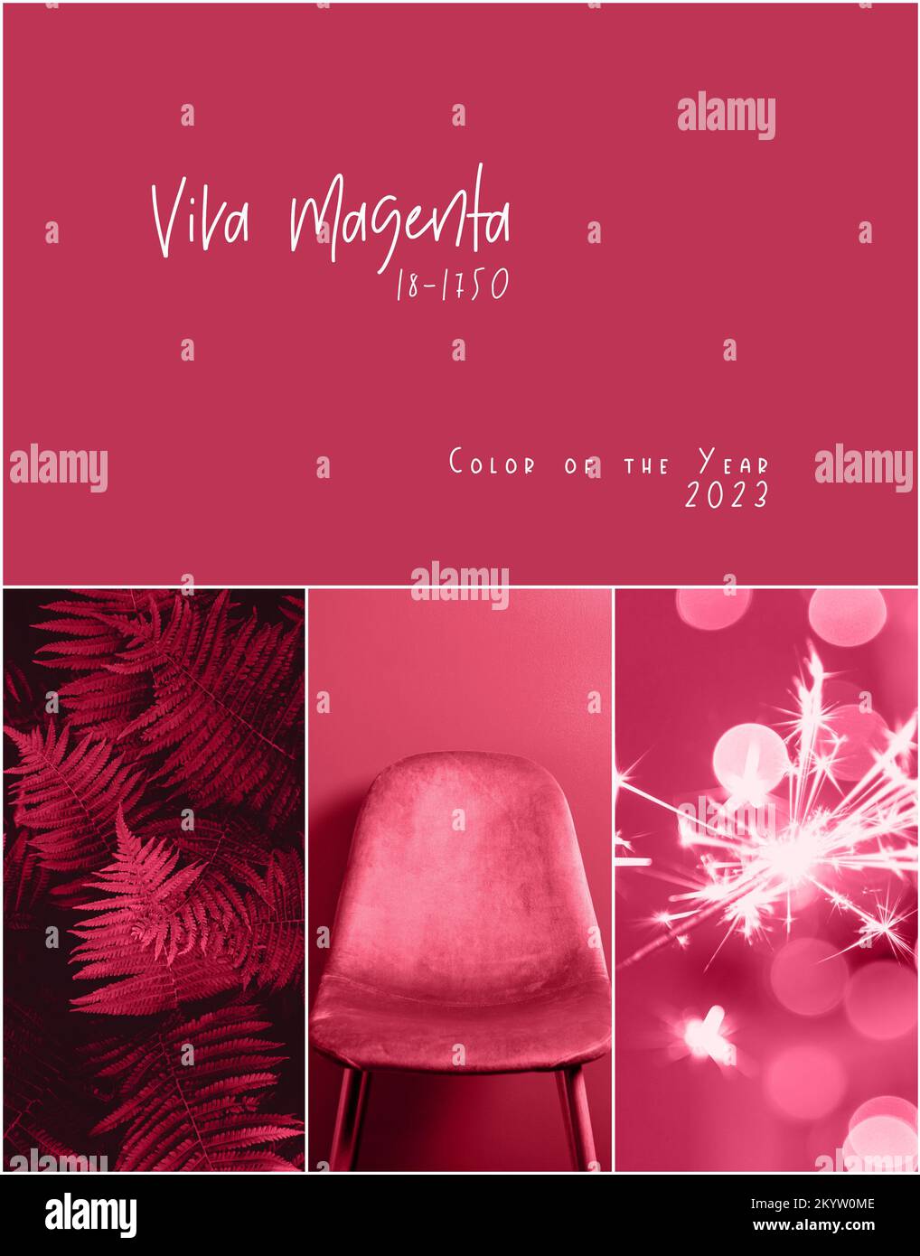 Collage of trendy very peri color Stock Photo - Alamy