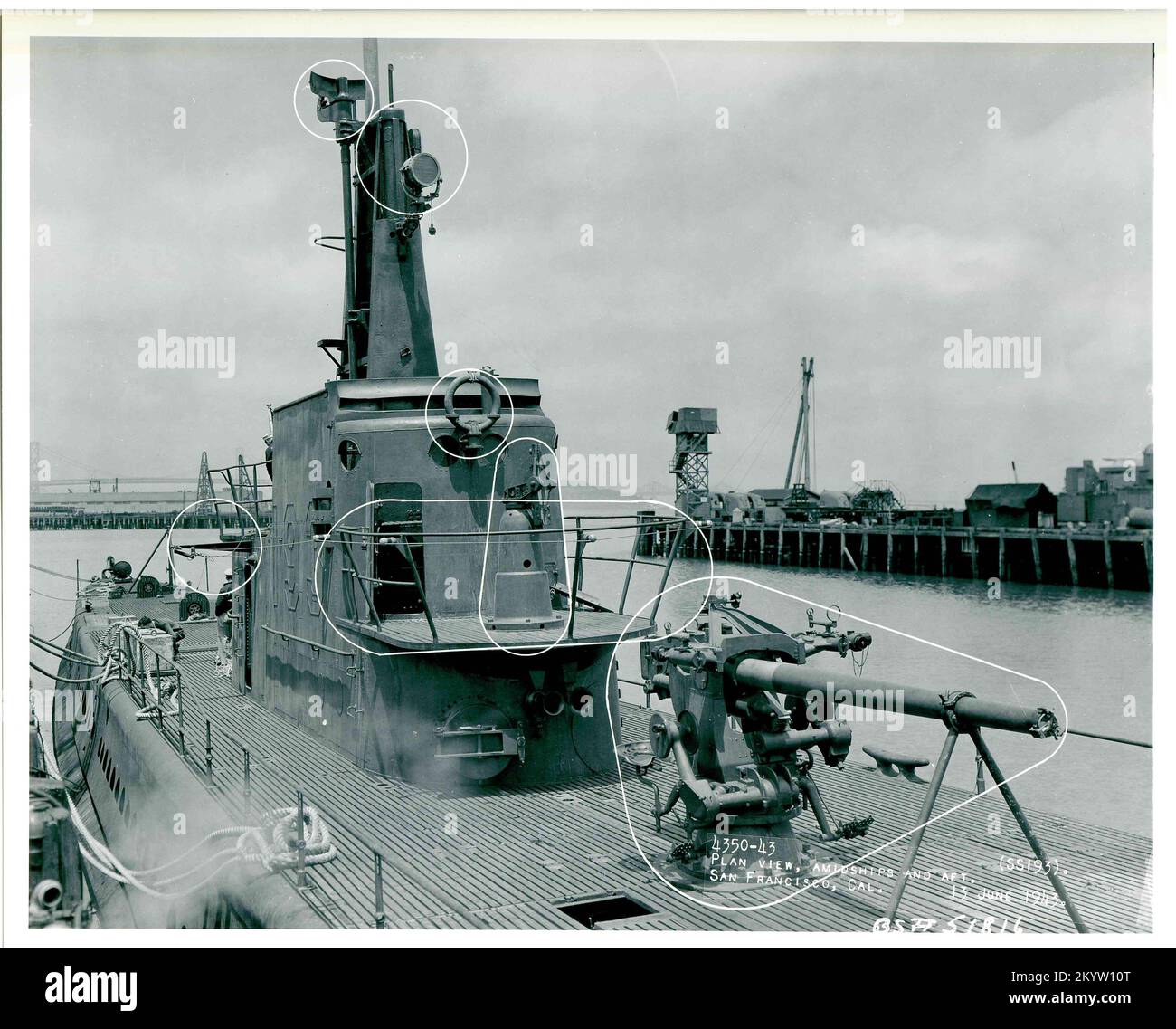 Photograph of the USS Swordfish (SS-193) , Ships, Naval Vessels, Boats ...