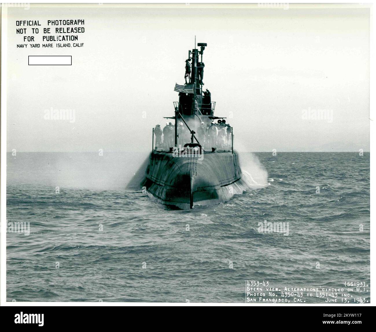 Photograph of the USS Swordfish (SS-193) , Ships, Naval Vessels, Boats ...