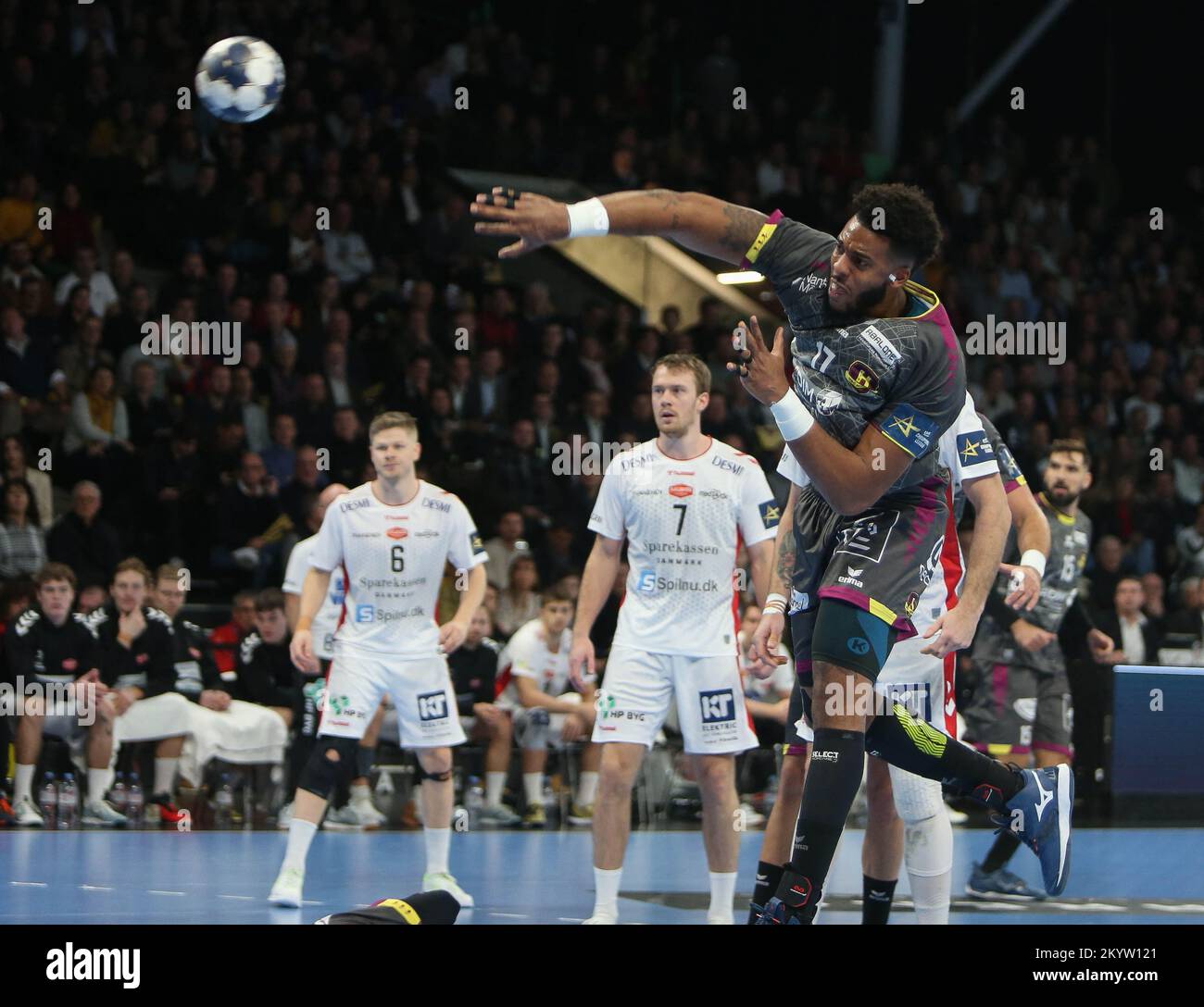 Aalborg Handbold, December 1, 2022, Jérémy Toto of H Nantes and Felix ...