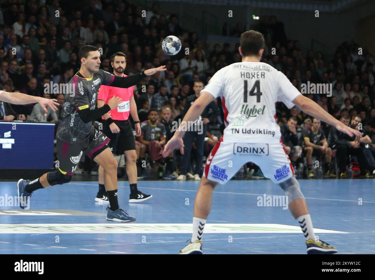 Aalborg Handbold, December 1, 2022, Pedro Portela of H Nantes during ... Aalborg Handbold, December 1, 2022, Pedro Portela of H Nantes during ...