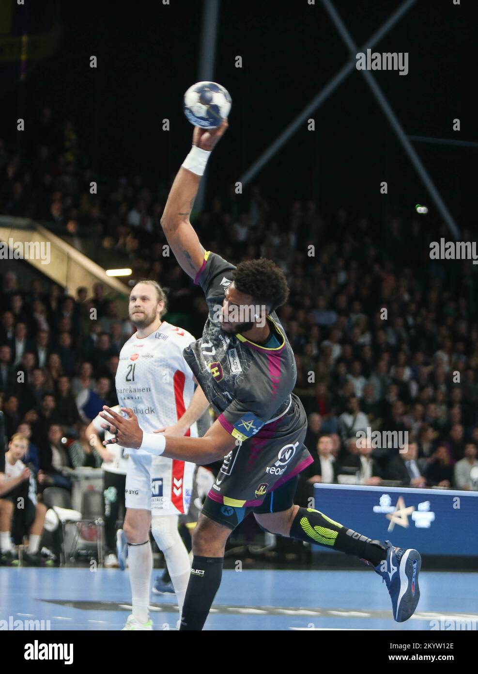 Aalborg Handbold, December 1, 2022, Jérémy Toto of H Nantes and Henrik ...
