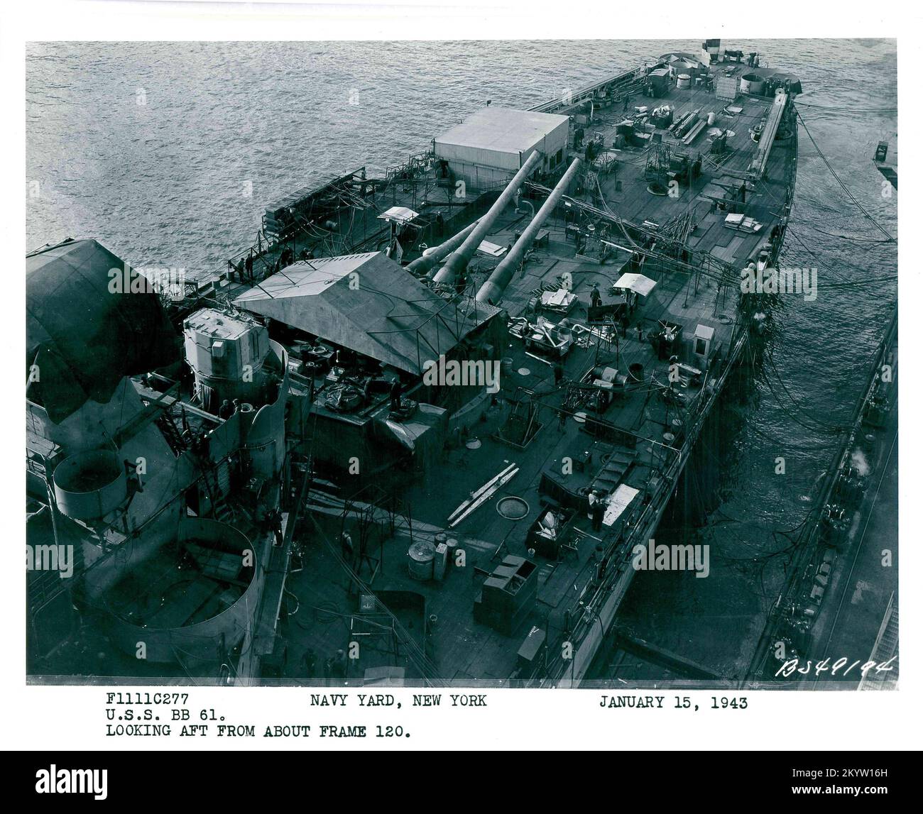 Photograph of the USS Iowa (BB-61) , Ships, Naval Vessels, Boats, Naval ...