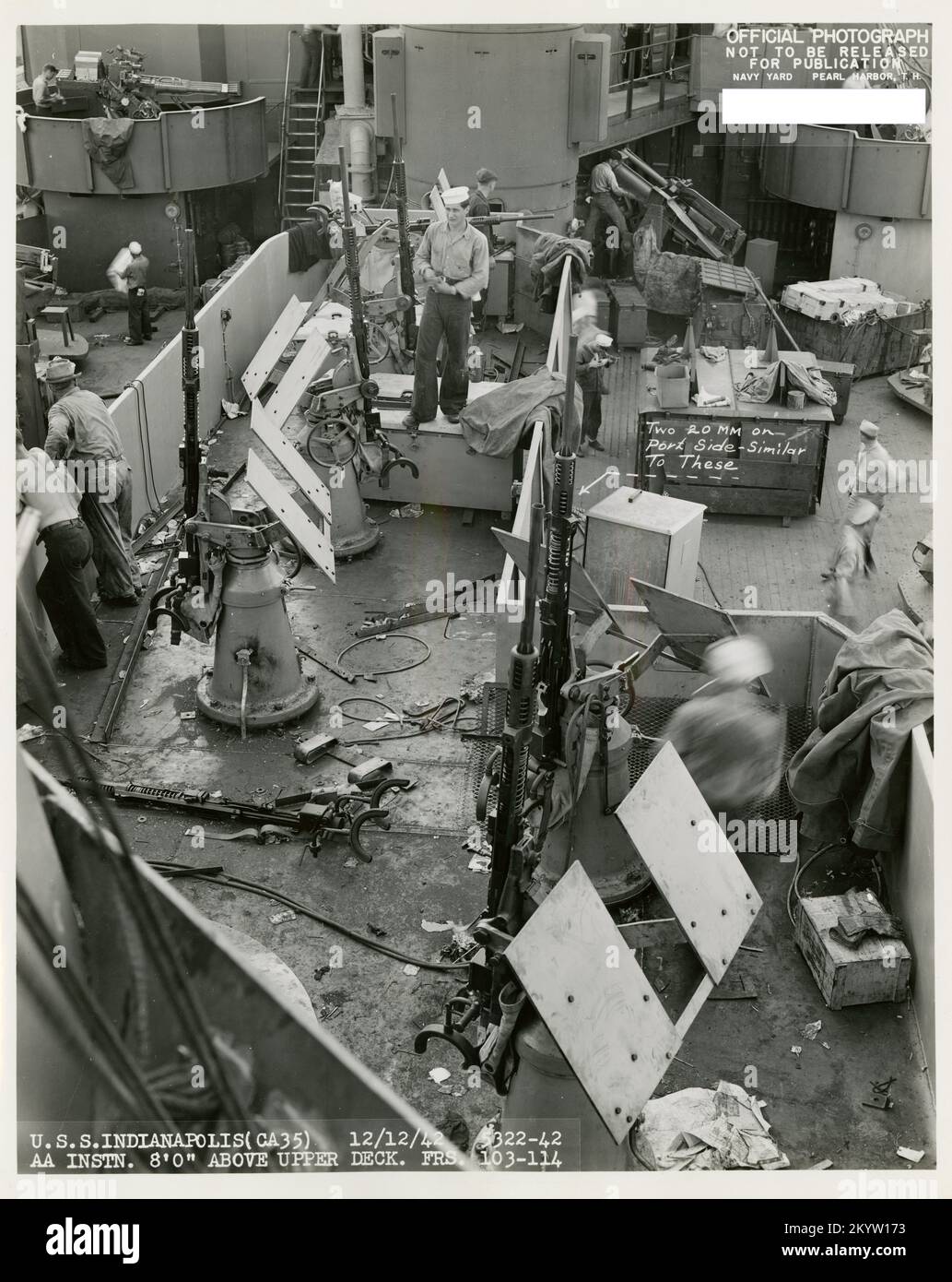 Photograph of the USS Indianapolis (CA-35) , Ships, Naval Vessels ...