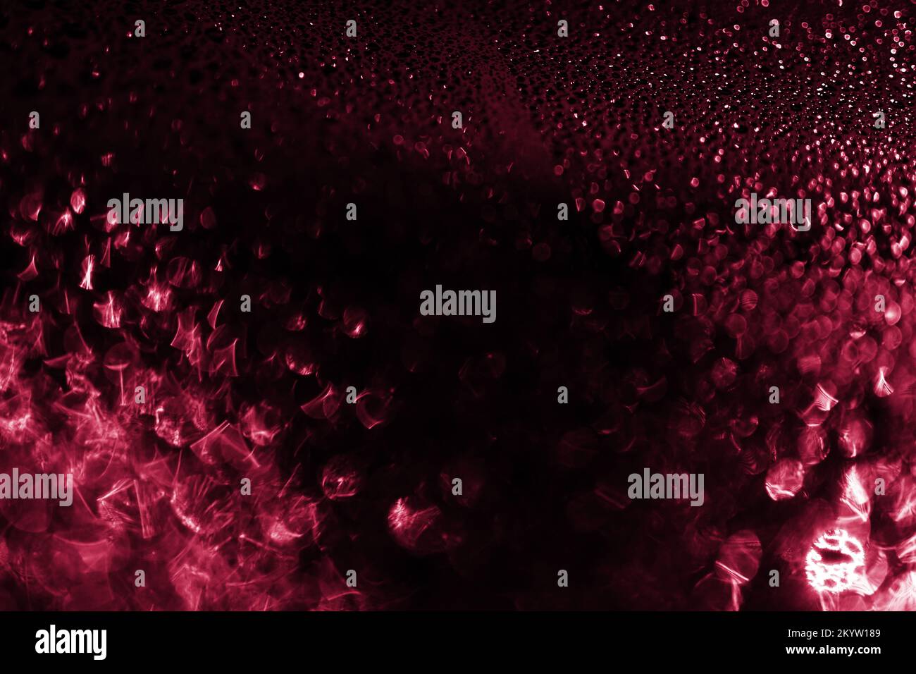 Viva Magenta Lights water drops background. Water drops on a car glass ...