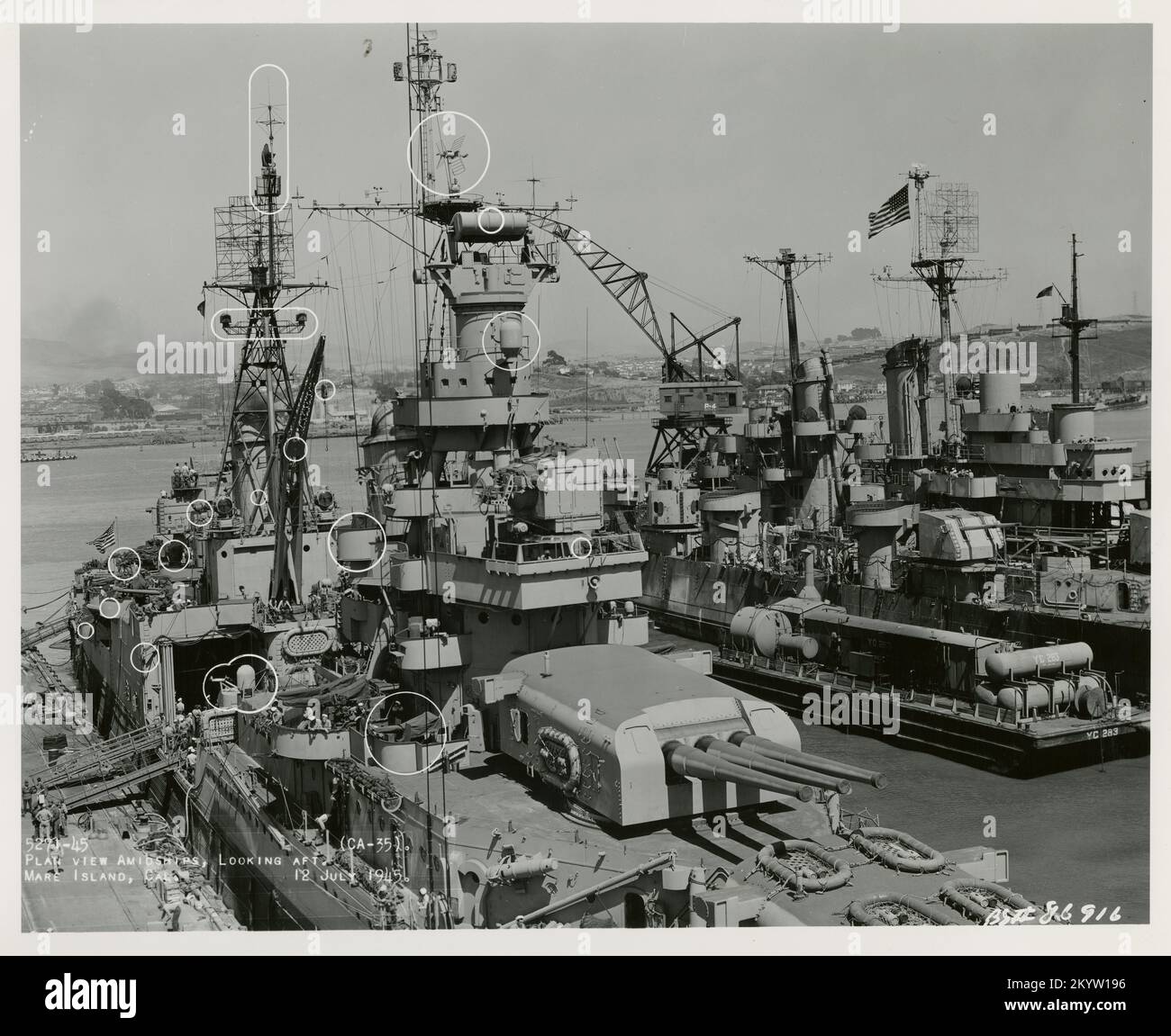 Photograph of the USS Indianapolis (CA-35) , Ships, Naval Vessels ...