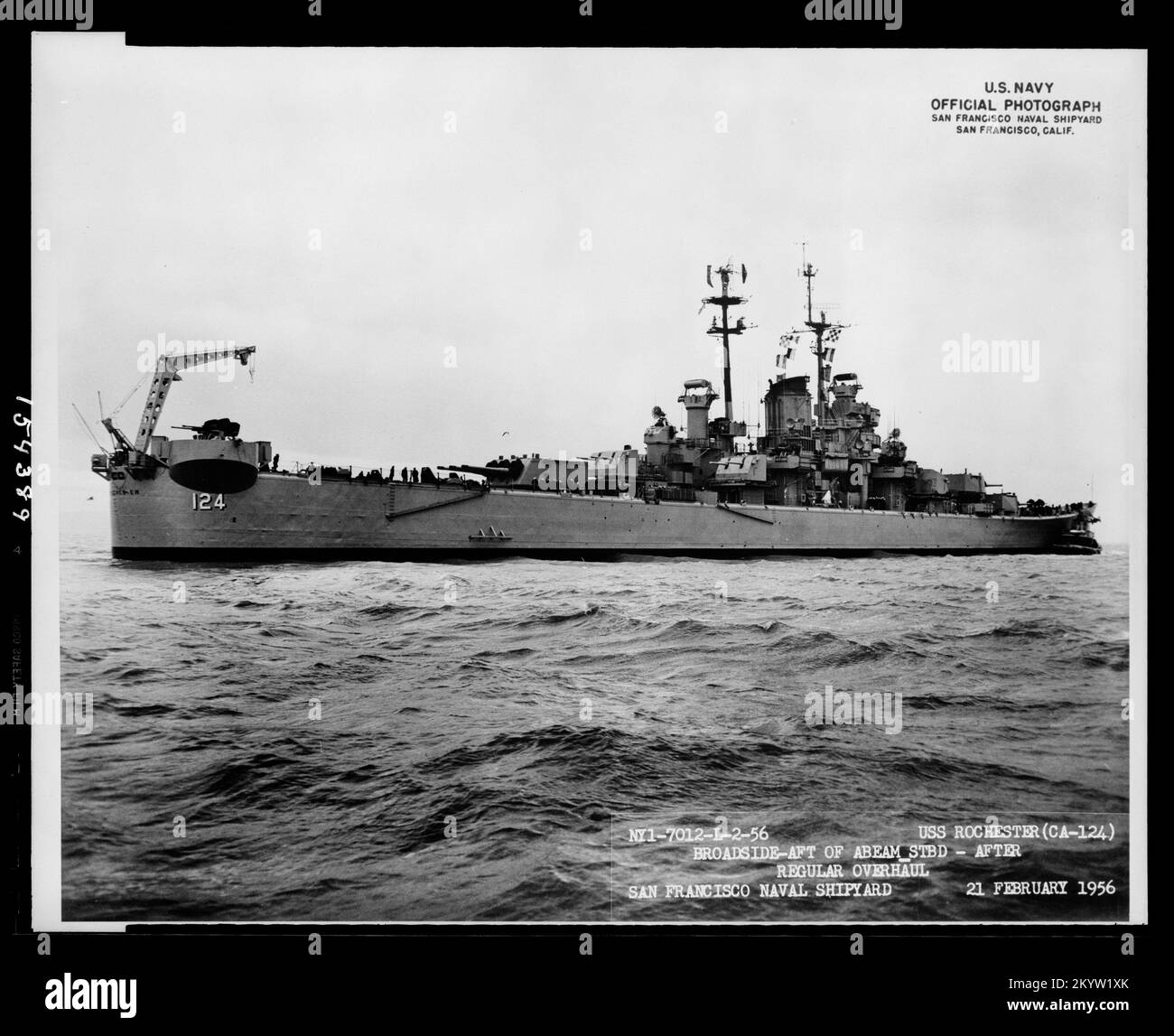 CA 124 Rochester [19-NN-CA 124 Rochester-154389] , Ships, Naval Vessels ...