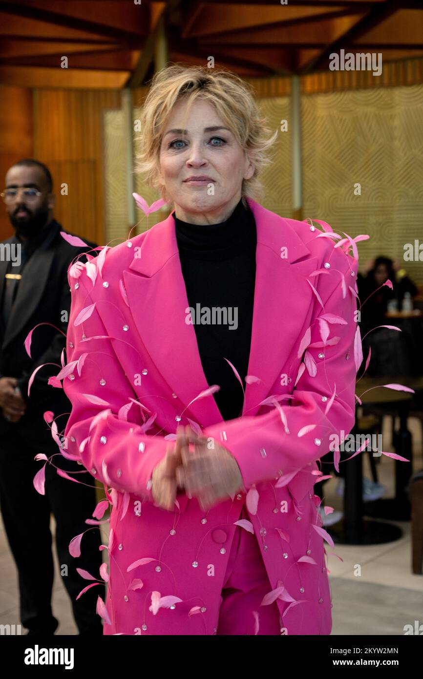 Jeddah, Saudi Arabia, December 2, 2022. American actress Sharon Stone ...