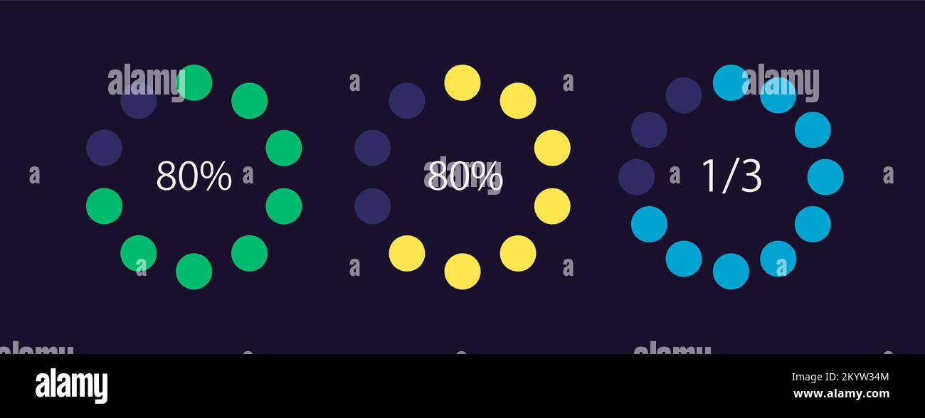 Circle graph plot Stock Vector Images - Alamy