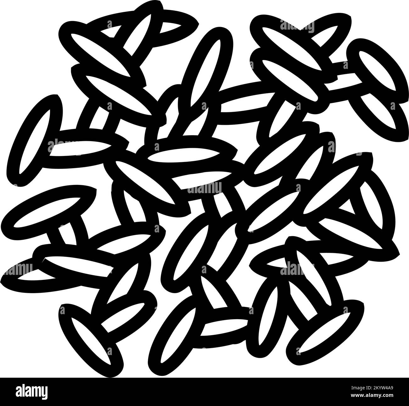 oatmeal grain healthy line icon vector illustration Stock Vector Image ...