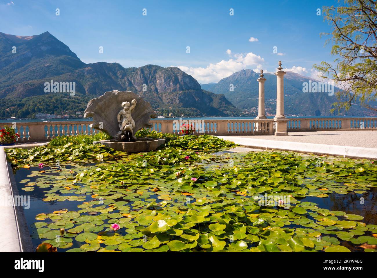Panoramic view of lake Como, a popular turist destination Stock Photo ...