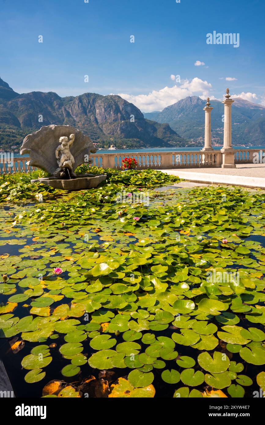 Panoramic view of lake Como, a popular turist destination Stock Photo ...