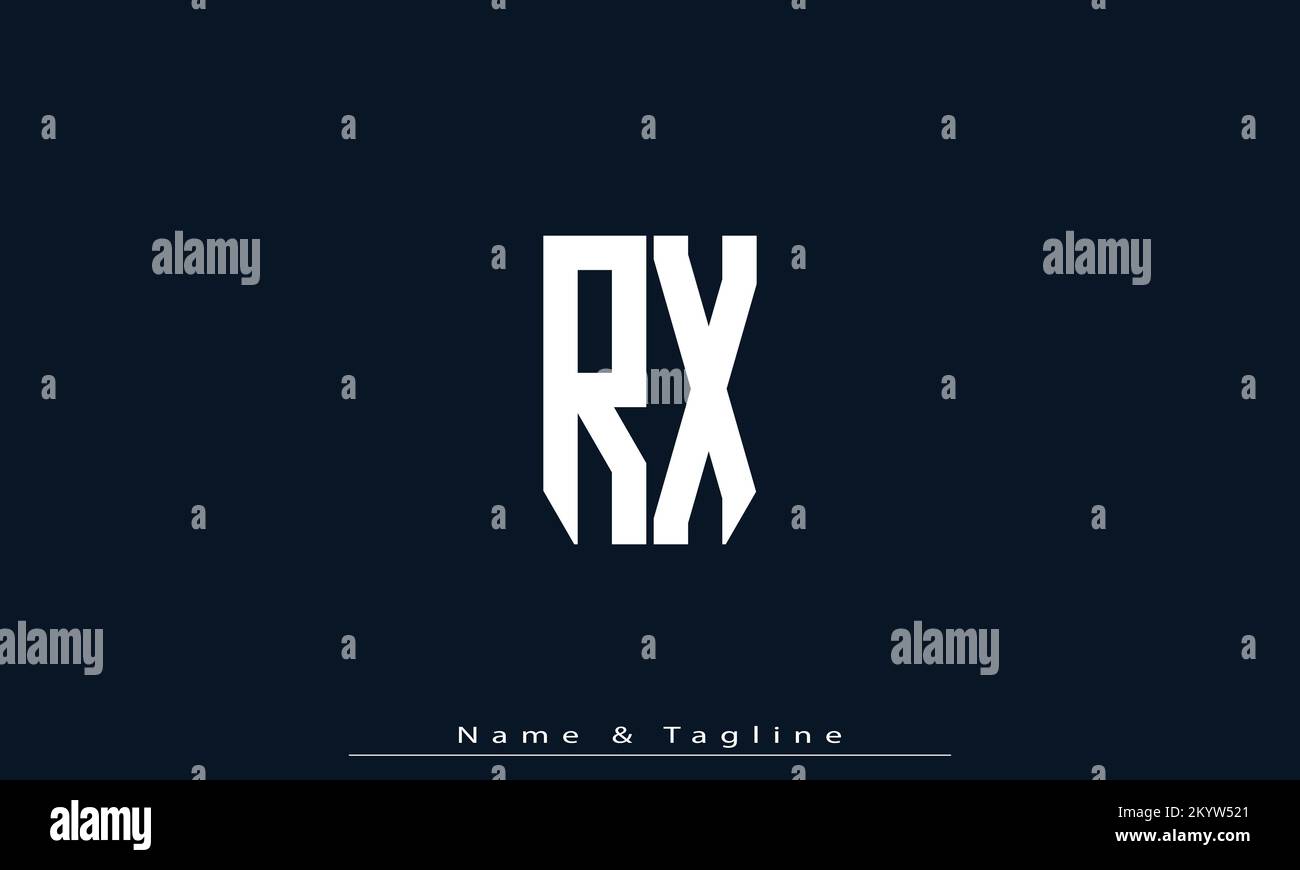Alphabet letters Initials Monogram logo RX , XR Stock Vector Image ...