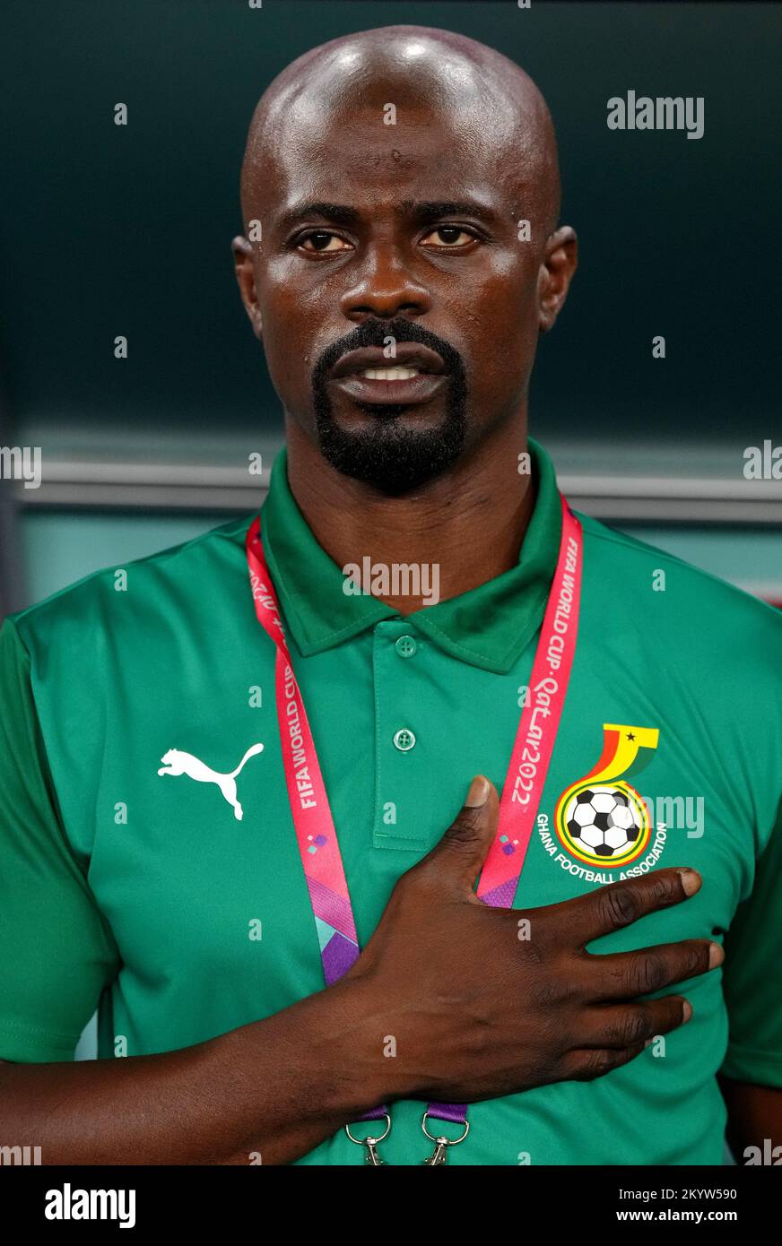 Ghana coach George Boateng during the FIFA World Cup Group H match at ...