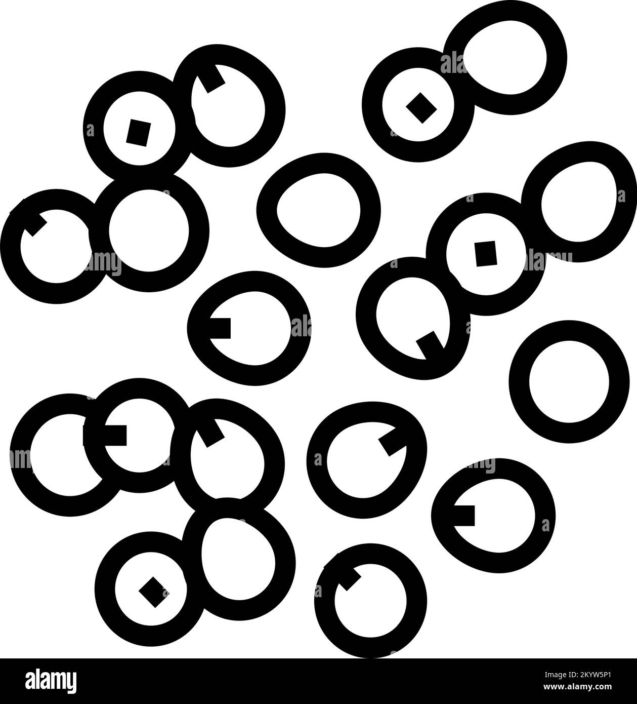 Millet Grain Food Line Icon Vector Illustration Stock Vector Image