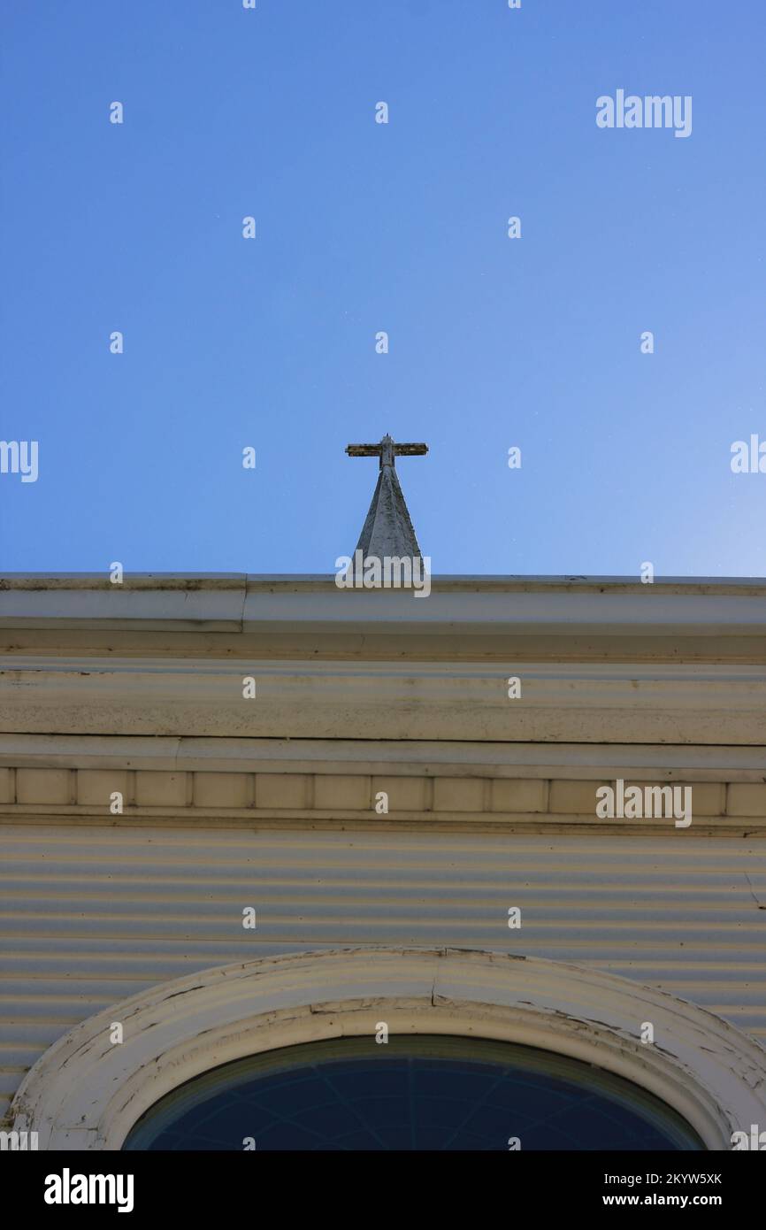 A Christian cross marking a religious holy church Stock Photo - Alamy