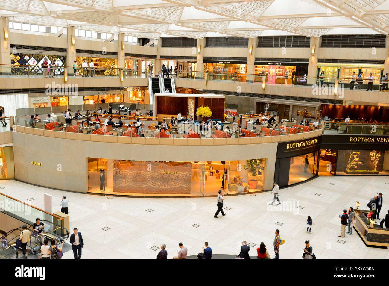 HONG KONG - MAY 06, 2015: interior of the Landmark shopping mall. The ...