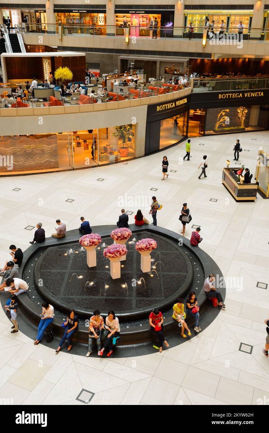 HONG KONG - MAY 06, 2015: interior of the Landmark shopping mall. The ...