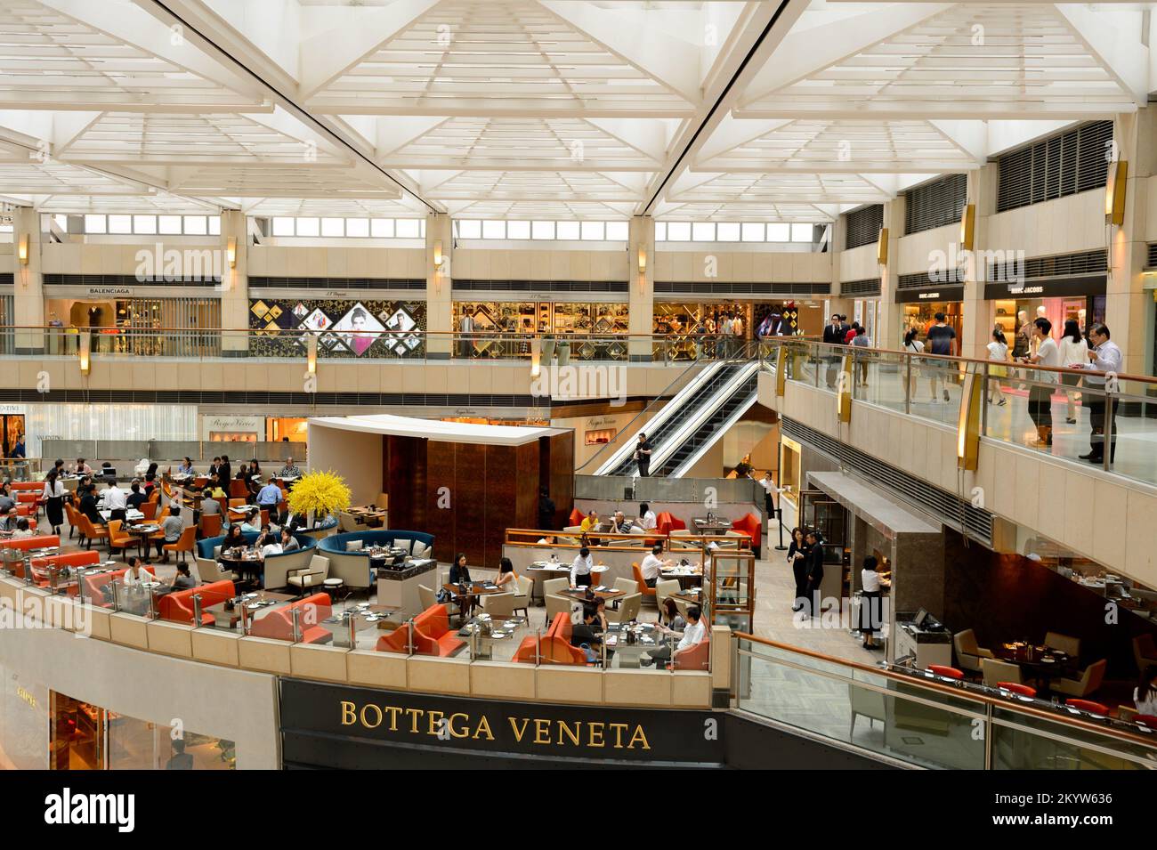 HONG KONG - MAY 06, 2015: interior of the Landmark shopping mall. The ...