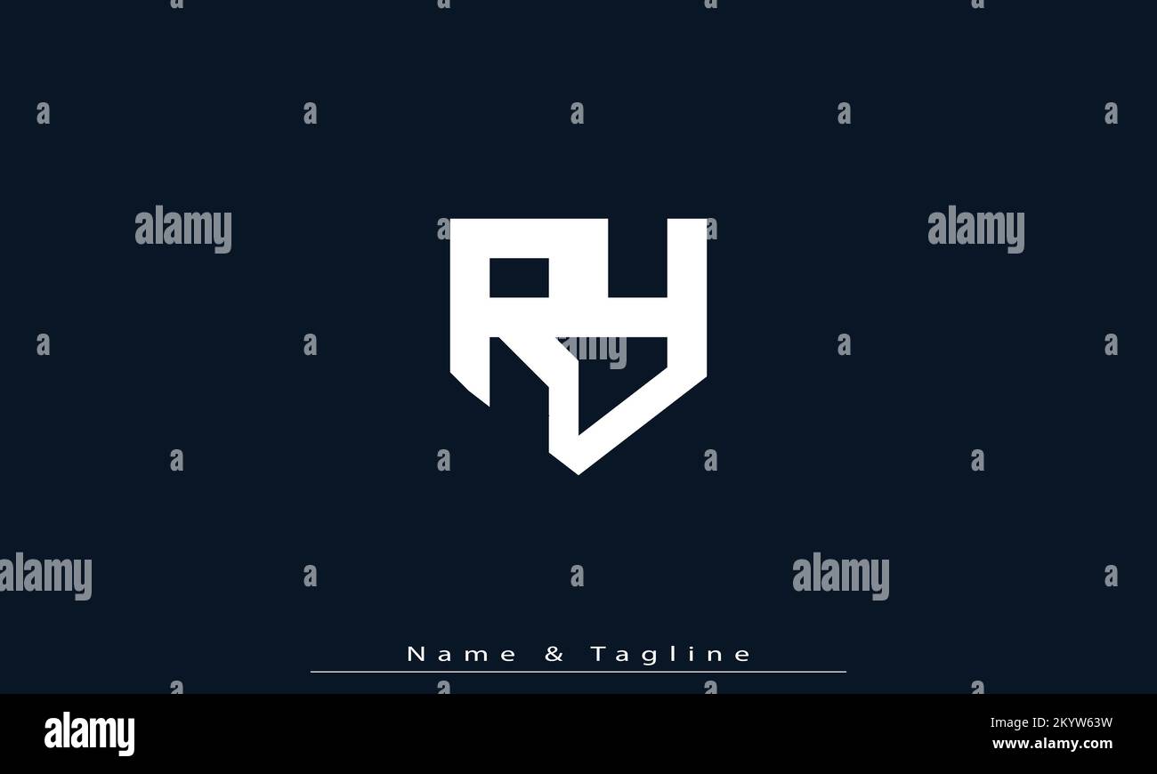 Alphabet letters Initials Monogram logo RY , YR Stock Vector Image ...