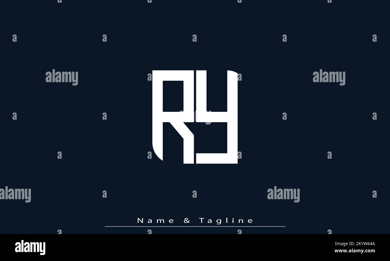 Alphabet letters Initials Monogram logo RY , YR Stock Vector Image ...