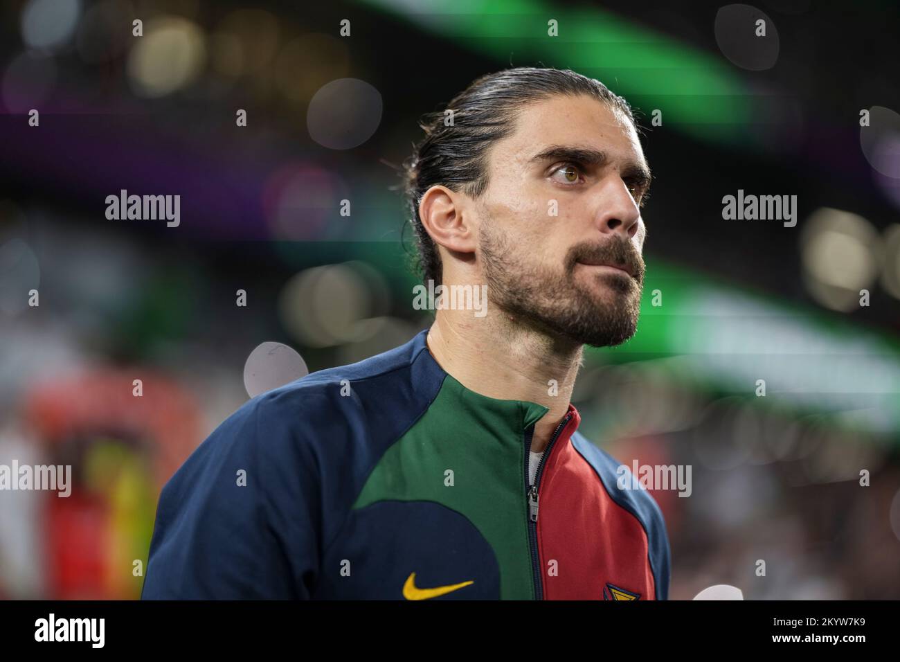 Al Rayyan, Qatar. 2nd Dec, 2022. Ruben Neves of Portugal enters the ...