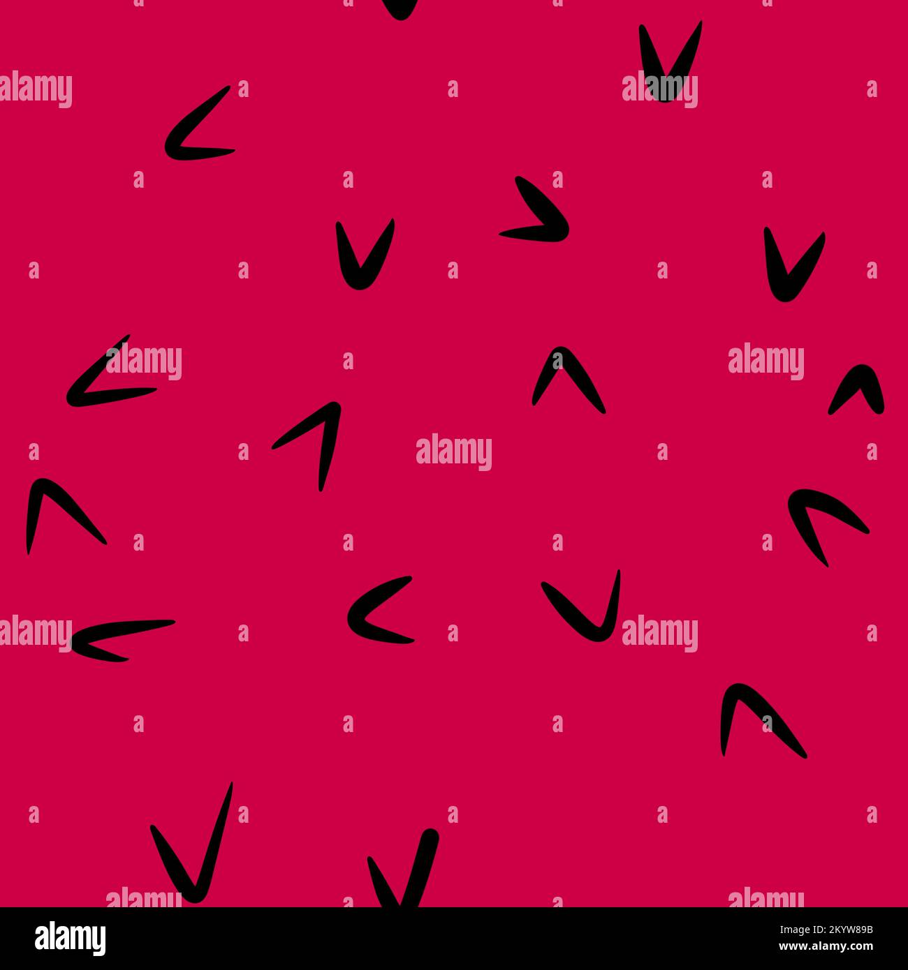 Hand drawn seamless pattern of color 2023 magenta abstract geometric ...