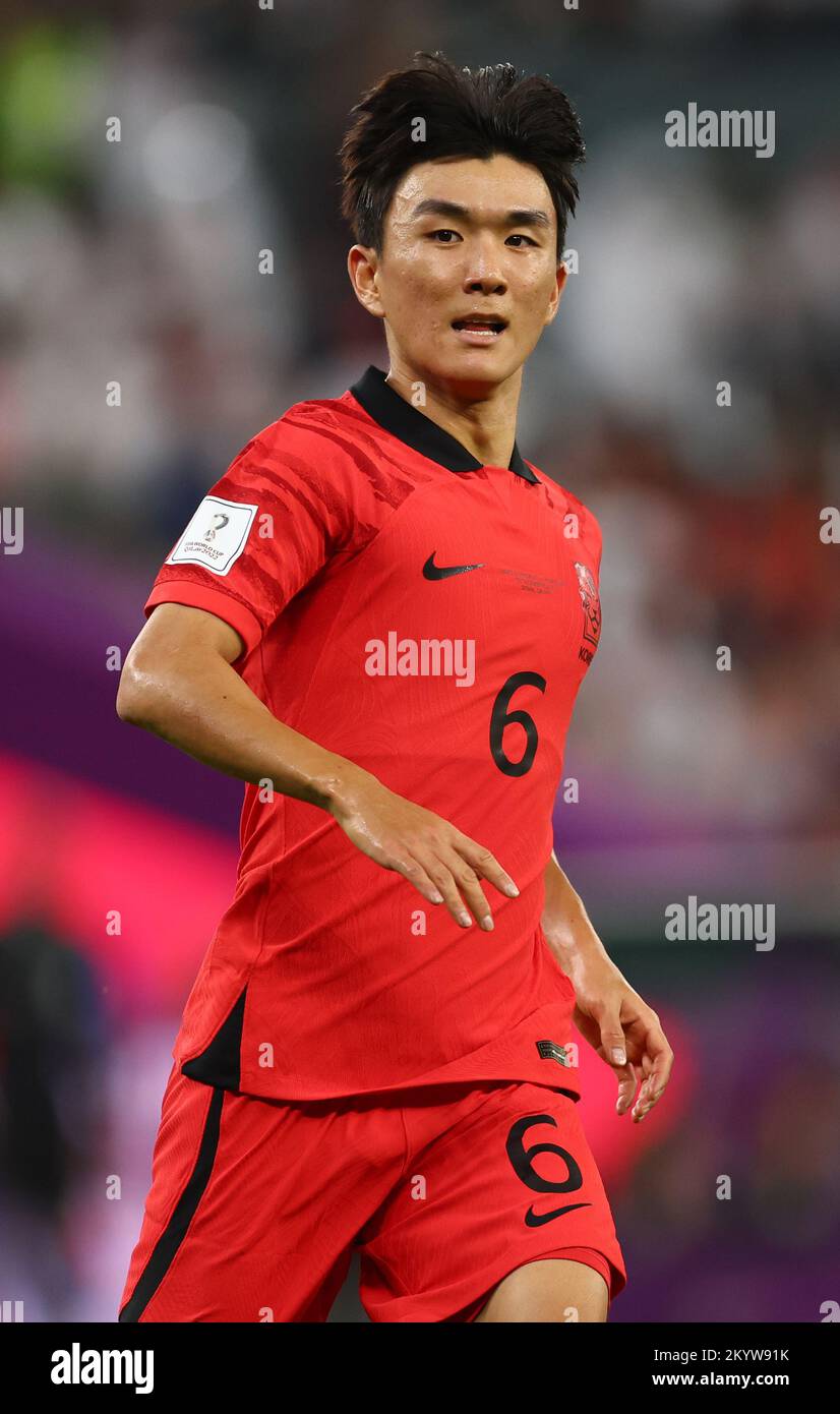 Ar Rayyan, Qatar, 2nd December 2022. Inbeom Hwang of Korea during the ...