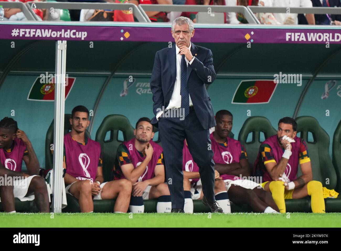 Doha, Qatar. Dec 2, 2022, Portugal head coach Fernando Santos during ...