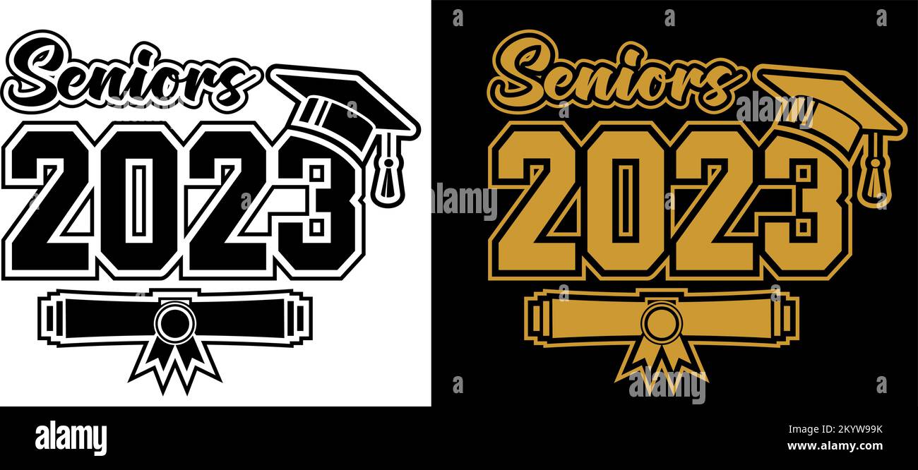 2023 class graduate header. The concept of decorate congratulation for ...