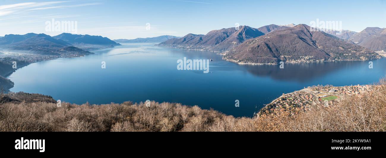 Wide view of lago maggiore hi-res stock photography and images - Alamy