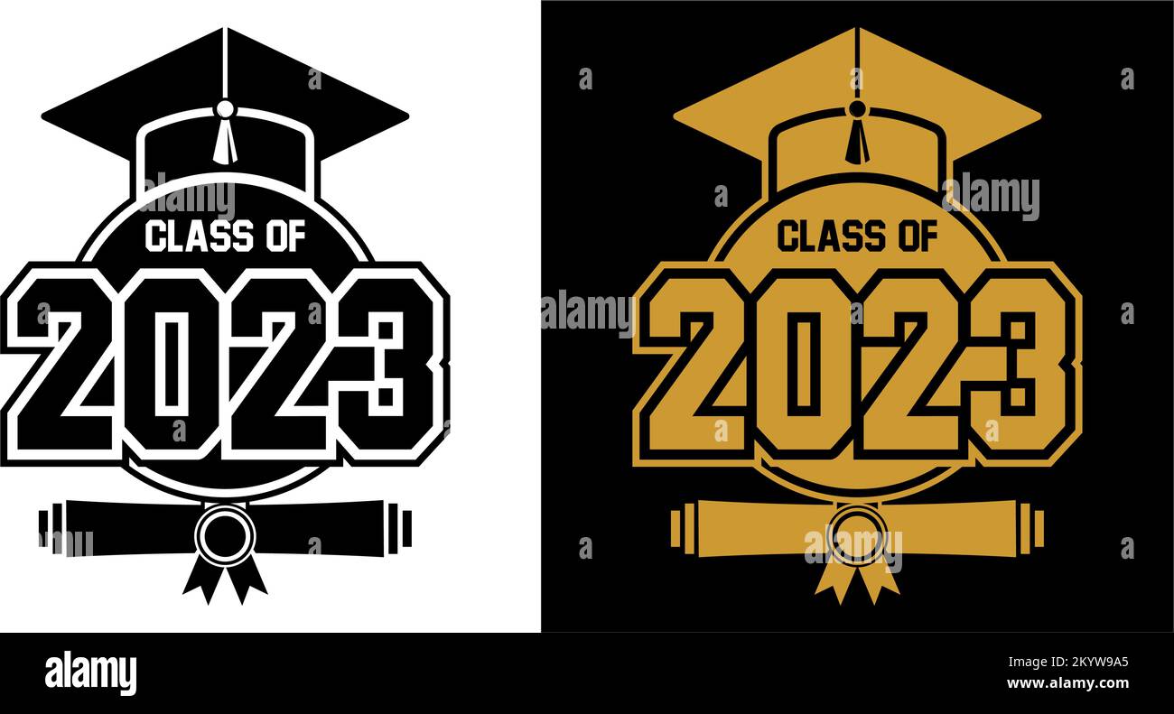 2023 class graduate header. The concept of decorate congratulation for ...